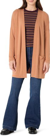 Amazon Essentials Damen Ultraleichter Relaxed Fit-Cardigan mit offener Vorderseite, Helles Karamell, XL