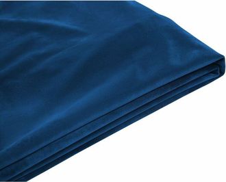 Beliani Beliani - Abziehbarer Bezug Dunkelblau für Bett fitou 160 x 200 cm Samtstoff Elegant
