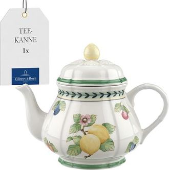 Villeroy & Boch French Garden Teekanne Bunt, Sp&uuml;lmaschinenfest, Mikrowellensicher, Kanne, Porzellan, Keramik, Premium Porzellan