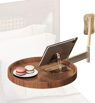 Generic Wand Montiert Runden Tisch, Wandmontierter Beistelltisch Rund | Wohnzimmer Schreibtisch | 180 &deg; Rotation Faltbarer Kaffeetisch Moderner Wandschalter F