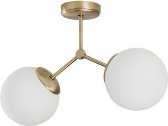 OZAIA Suspension en m&eacute;tal et verre Damar