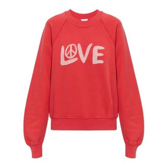Re/Done Femme, Sweatshirts et sweats &agrave; capuche, Rouge, Taille: 36 FR SweaT-shirts