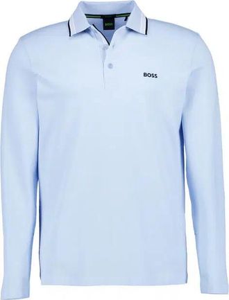 HUGO BOSS Herren Polo-Shirt blau Baumwoll-Piqu&eacute;