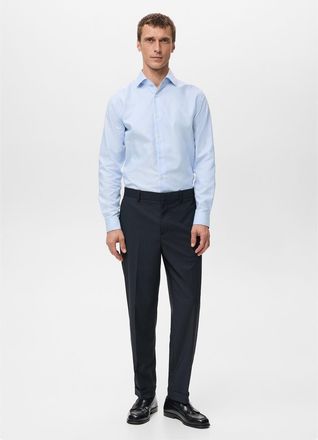 Mango Chemise 100 % coton rayures slim-fit bleu ciel - Homme - XXL - MANGO MAN