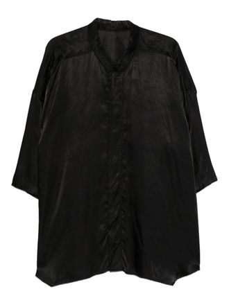 Rick Owens chemise Jumbo Faun - Noir