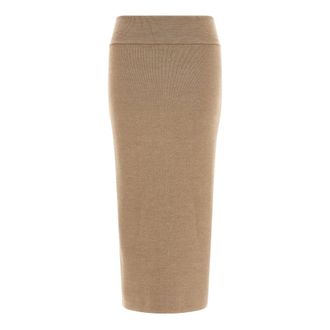 Jacquemus Femme, Jupes, Beige, Taille: 38 FR La Jupe Maille Doppio