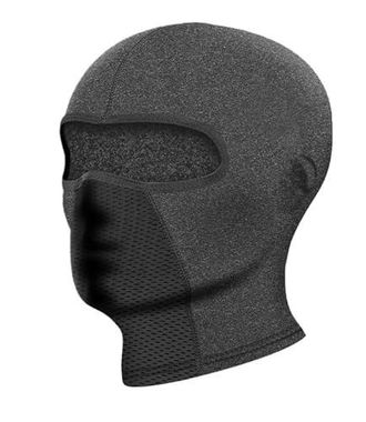 Generic Masque coupe-vent chaud pour lhiver, Gris court - sans trou, M