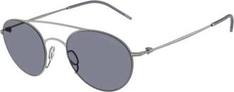 Giorgio Armani Homme, Accessoires, Gris, Taille: 48 MM Lunettes de soleil rondes