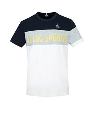 Le Coq Sportif T-Shirt de Marque mod&egrave;le Saison 2 Tee SS N&deg;1 M Sky Capt./g.chin&eacute;