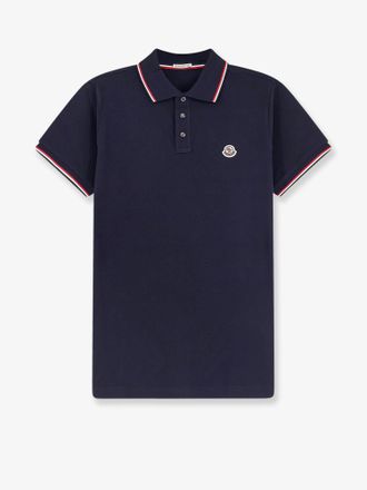 Moncler Cotton polo shirt with Logo patch - MONCLER - gender_Man