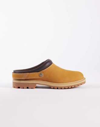 Timberland Premium - Mules aus Nubukleder in Weizenbraun-Brown