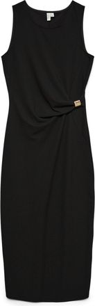 Vero Moda Damen Vmhosanna S/L 7/8 Dress JRS Btq Ga, Black, L