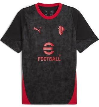 Puma A.C. Milan Maglia Training Maillot de compétition dentraînement, Saison 2025/2026, Produit Officiel, Noir, XL Mixte