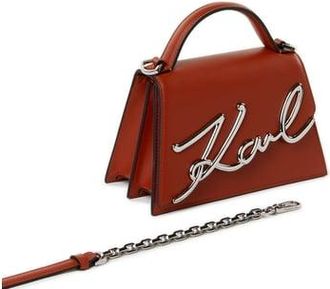 Karl Lagerfeld Sac &agrave; bandouli&egrave;re K signature en cuir