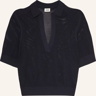 Drykorn Drykorn Strick-Poloshirt Dylai blau