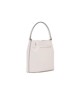 Michael Kors Womens Bucket Bag Light Cream Leather - Bucket-Bags