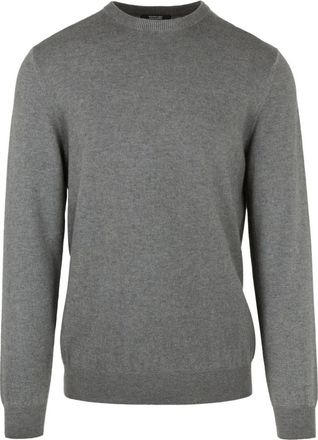 Bomboogie Homme, Pulls, Gris, Taille: L Pull ras du cou en laine m&eacute;rinos teinte &agrave; froid