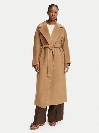 Max Mara Wollmantel Tempera 2625016072 Hellbraun Regular Fit