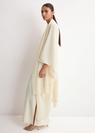 Mango Caftan pliss&eacute; oversize &eacute;cru - Femme - XS-S - MANGO