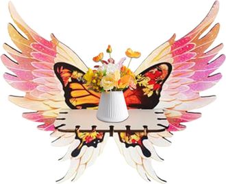 Generic Butterfly Wing Corner - Vintage B&ouml;hmischer Schwimmst&auml;nder dekoratives Aufbewahrungsregal | Wandmontierter Angel Wing Rack f&uuml;r Schlafzimmerecke, Wohnra