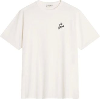 Maison Kitsuné t-shirt à logo brodé - Blanc