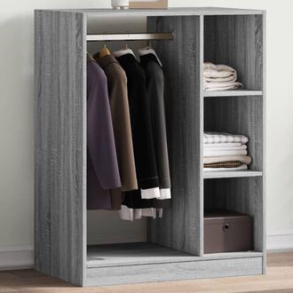vidaXL Garde-robe sonoma gris 77x48x102 cm bois ding&eacute;nierie Vidaxl Grey sonoma