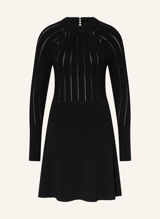 HUGO BOSS Strickkleid Fuccia Mit Cut-Outs schwarz