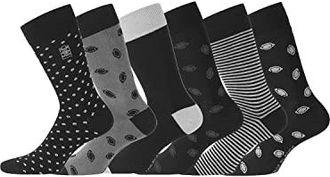 Serge Blanco Homme Serge Blanco Chaussettes Ser/Chvx6/1 Chaussettes, Multicolore (AS2/CA), 39-42 EU