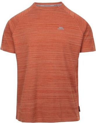 Trespass Leecana Haut de sport &agrave; manches courtes pour homme S&eacute;chage rapide &Eacute;vacuation de lhumidit&eacute;, Salsa chin&eacute;, L