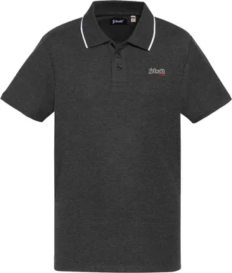 Schott NYC Schott Nyc, Homme, Tops, Gris, Taille: S Polo coton piqu&eacute; Paul