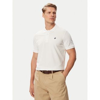 Beverly Hills Polo Club Poloshirt P-SS26M-P42560 Wei&szlig; Regular Fit