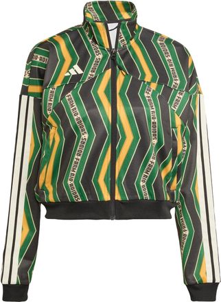 adidas Womens x FARM Tiro Track Top Black/Amazon Green/Preloved Yellow L