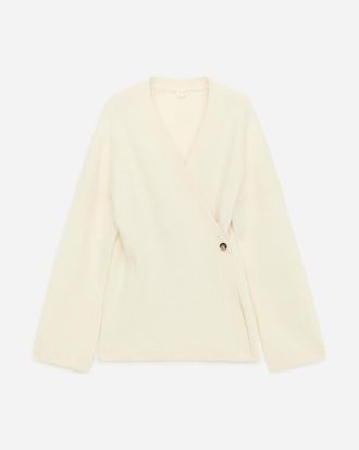 Arket Strickjacke Aus Einer Alpaka-Wollmischung -Wei&szlig;