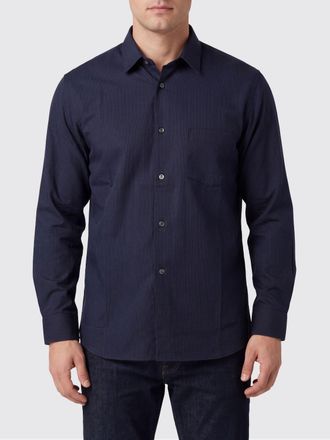 Comme Des Gar&ccedil;ons Chemise slim fit en laine m&eacute;lang&eacute;e &agrave; rayures tennis et poche