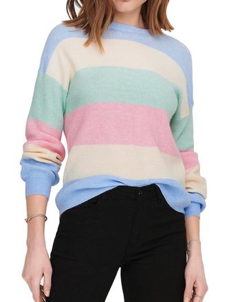 Only ONLATIA L/S Stripe Pullover KNT NOOS