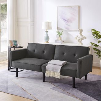 Generic YAIXBNG [Multifunktionales verstellbares Sofabett] 2-in-1-Sofabett, Zweisitzer-Sofa, unabh&auml;ngig verstellbare Doppelr&uuml;ckenlehnen, mit Schlaffunktion, B