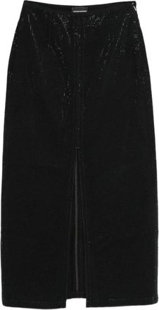 Emporio Armani Femme, Jupes, Noir, Taille: 38 FR Pleated Midi Skirt