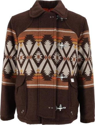 Fay Homme, Vestes, Multicolore, Taille: L 4 Ganci Jacquard Desertcode Archive