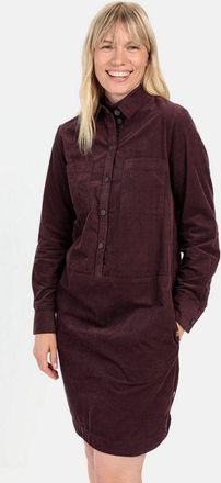 Camel Active Cordkleid aus reiner Baumwolle Langarm Button-Down Markenlabel