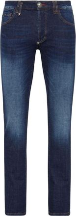 Philipp Plein Homme, Jeans, Bleu, Taille: W31 Denim Super Straight Cut Istitutional