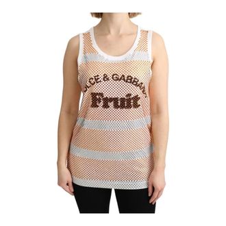 Dolce & Gabbana Obst-Print Tank Top - - Tops - Damen - Mehrfarbig - S