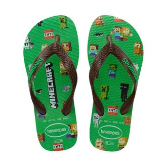 Havaianas Unisex Kinder Baby Minecraft Flipflop,Blattgr&uuml;n,27/28 EU