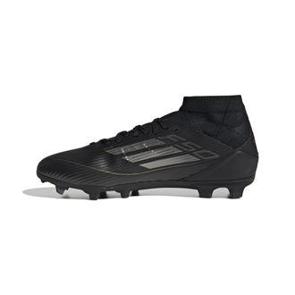 adidas Unisex F50 League Football Boots FG/MG Fußballschuhe, CoreBlack/IRONMT/GOLDMET, 46 2/3 EU
