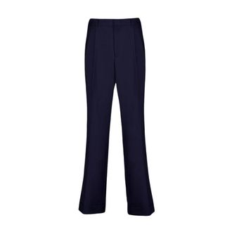 Casablanca Marineblaue Wollschneiderei Faltenhose - - Trousers - Herren - Blau - L
