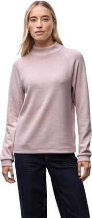 Street One 3228147 T-Shirt chiné Douillet, Powder Pink Mel, 40 Femmes