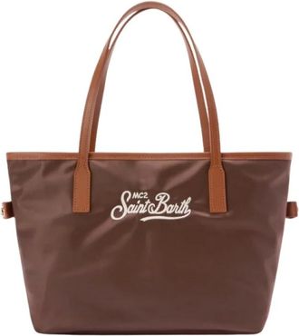 MC2 Saint Barth Femme, Sacs, Brun, Taille: ONE Size City Bag Mid Nylon