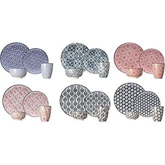 Cosy & Trendy COSY TRENDY 1812743 Delirio-Service, 24-teilig, 6 Personen, Steinzeug