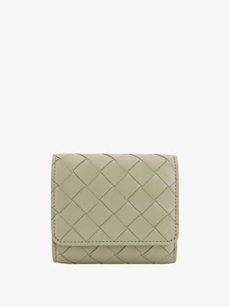 Bottega Veneta Leather wallet with intrecciato motif - BOTTEGA VENETA - gender_Woman