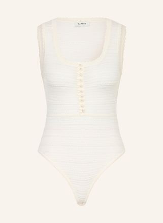 Sandro Sandro Body Mit Schmuckperlen weiss
