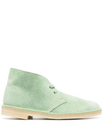 Clarks desert boots à lacets - Vert